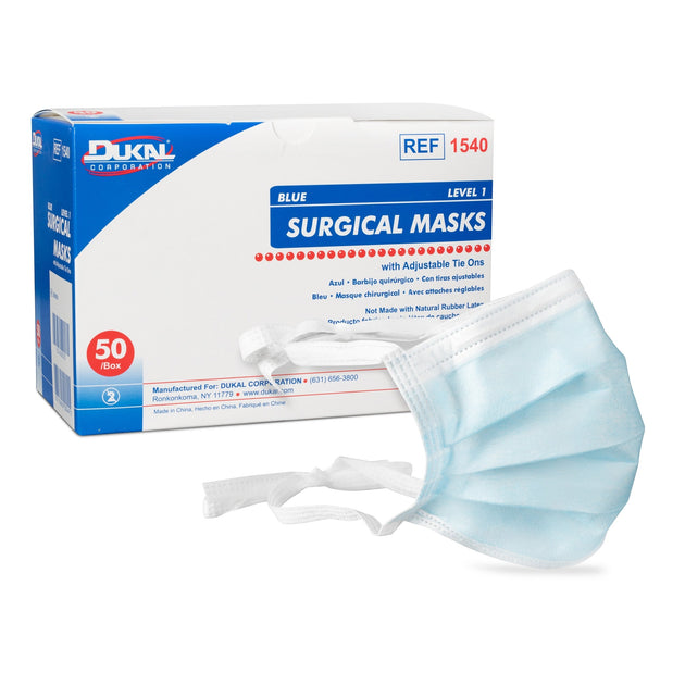 Dukal ASTM Level 1 Surgical Mask, Non-Sterile | American Hospital Supply