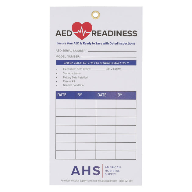 AED Readiness Inspection Tag