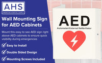 AHS AED Sign - American Hospital Supply